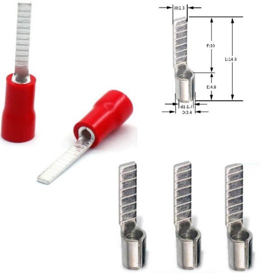 Đầu Cos Pin Dẹp bọc nhựa DBV2-10